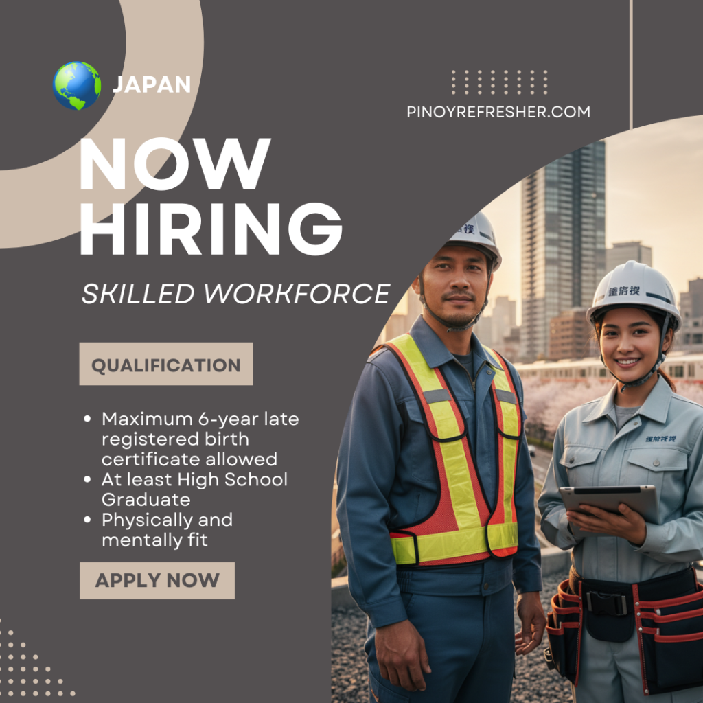 Work in Japan: PAMC Hiring Skilled Male & Female Workers