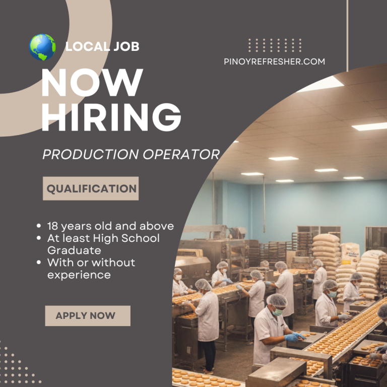 Jedegal International Manpower Services is now Hiring Factory Workers