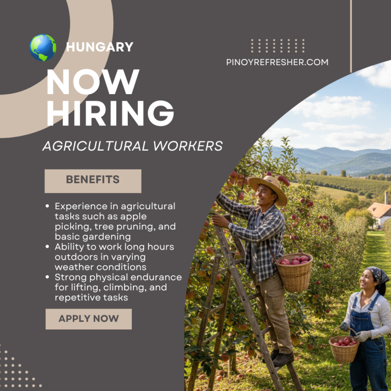 Hiring Factory Workers for Hungary under Peridot International ...