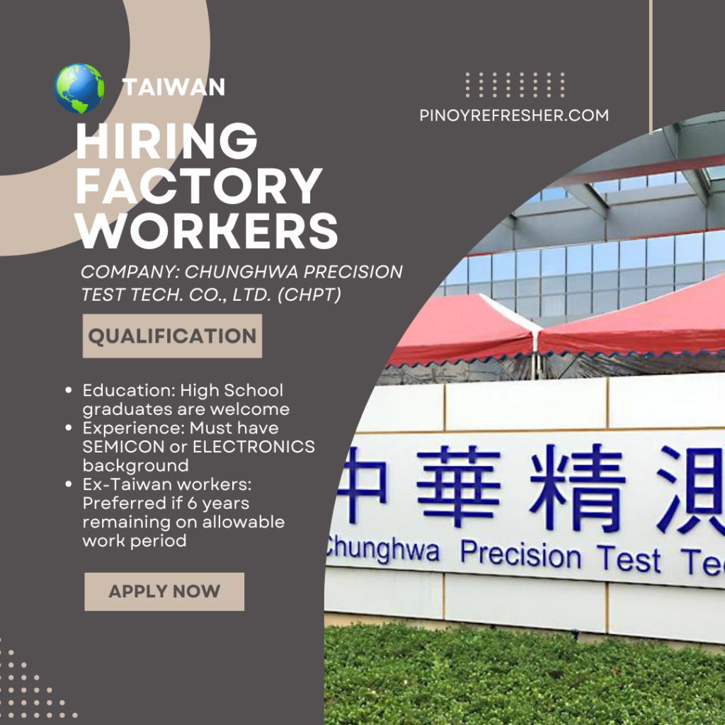 Hiring Factory Workers for Hungary under Peridot International ...