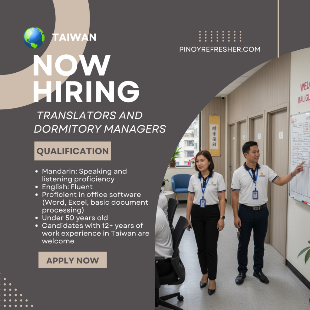 Complete List of Requirements and Documents for Job Applicants Bound to ...