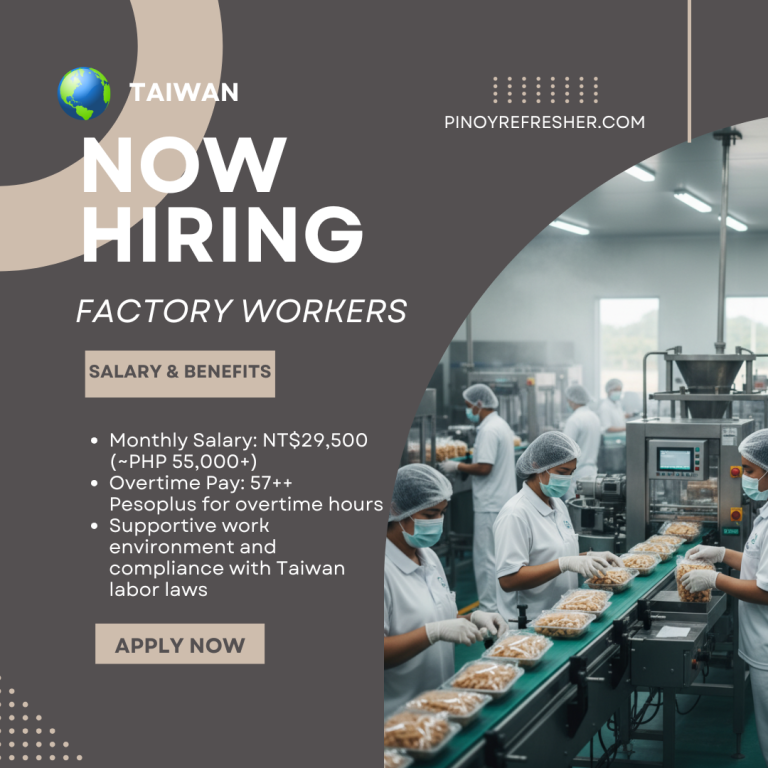 Japan Maruko Taiwan Jobs 2026 – Food Production Operator Hiring