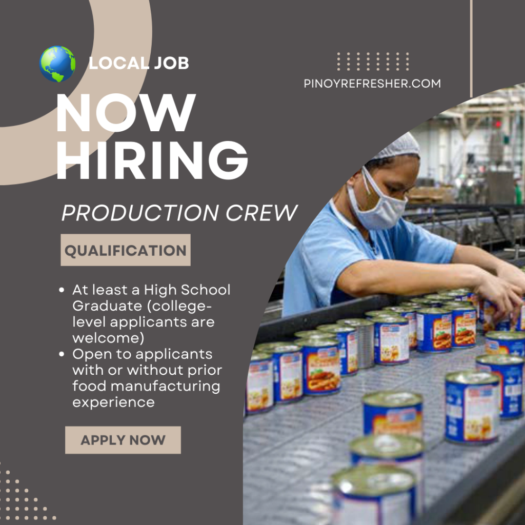 Purefoods Hormel Hiring Production Crew – Join San Miguel Foods | Walk ...