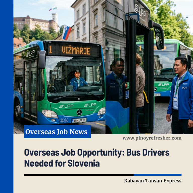 Overseas Job Opportunity: Bus Drivers Needed for Slovenia