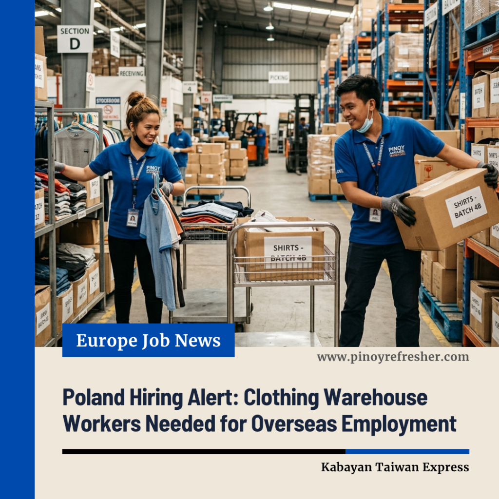 Poland Hiring Alert: Clothing Warehouse Workers Needed for Overseas ...