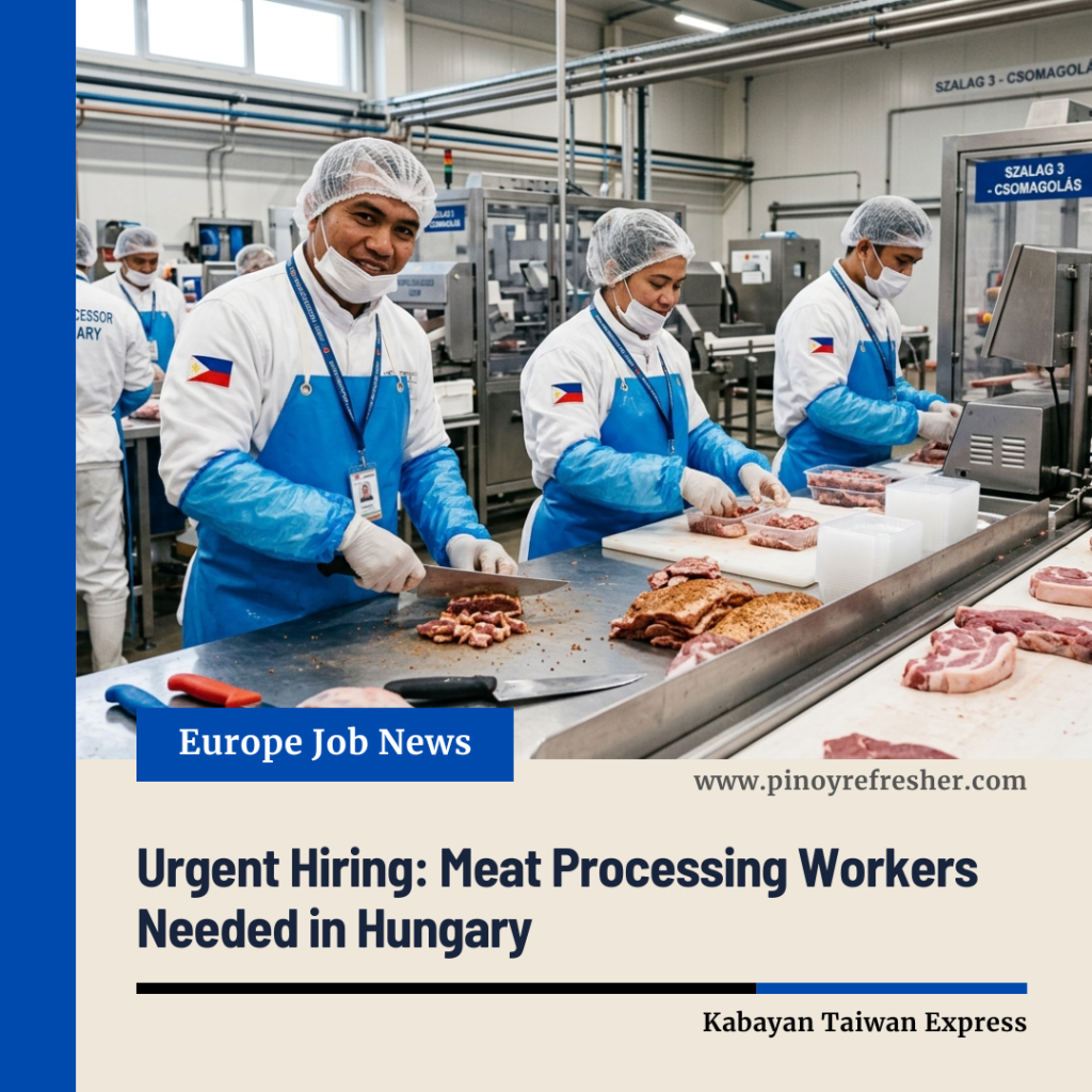Work in Hungary! Now Hiring Skilled & Unskilled Filipino Workers