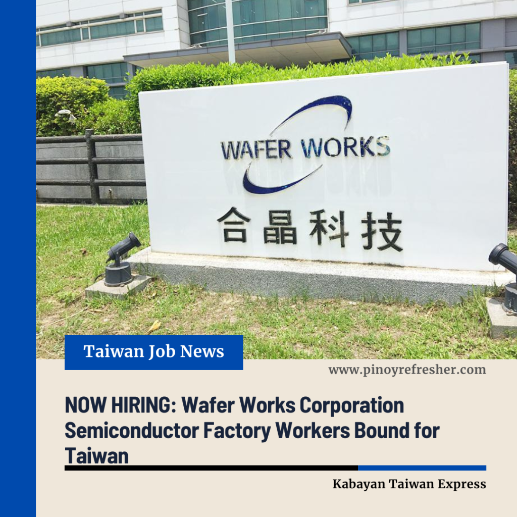 Taiwan Hiring Engineers for ASE Chungli Branch