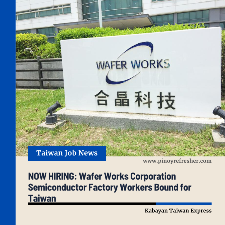 Taiwan Hiring Engineers for ASE Chungli Branch