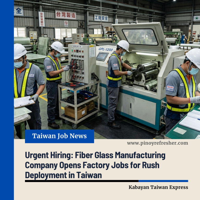 Taiwan Hiring Engineers for ASE Chungli Branch