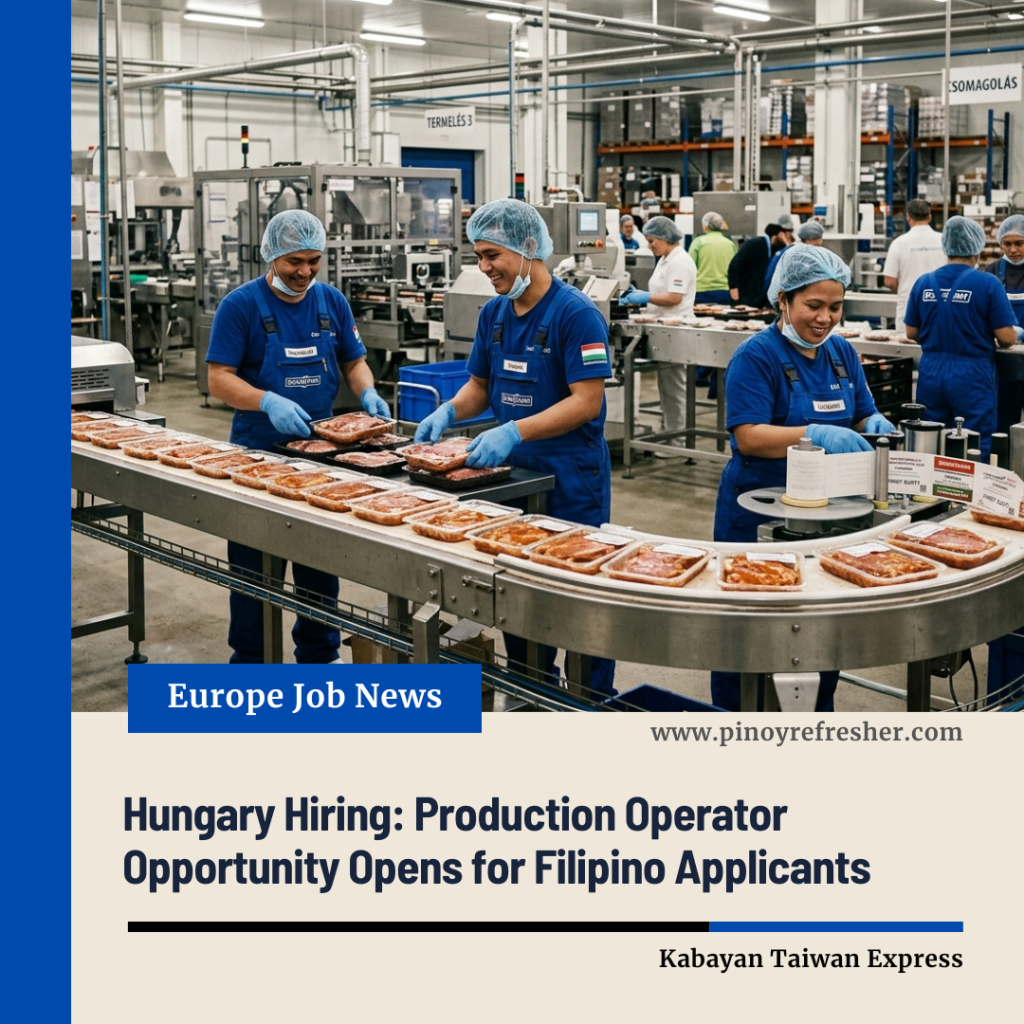 Urgent Hiring: Male Factory Workers Bound for Taiwan – Apply via JS ...